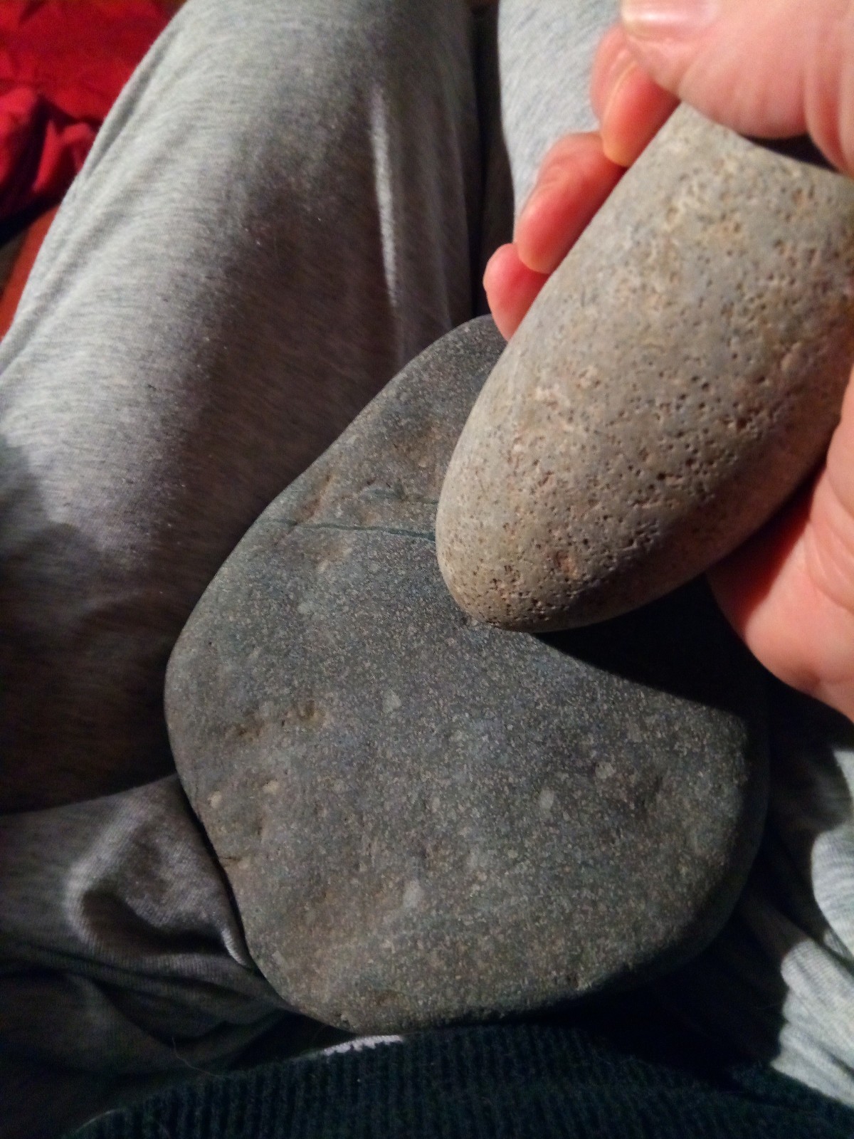 Prehistoric Paleo-American metate and mano. | eBay