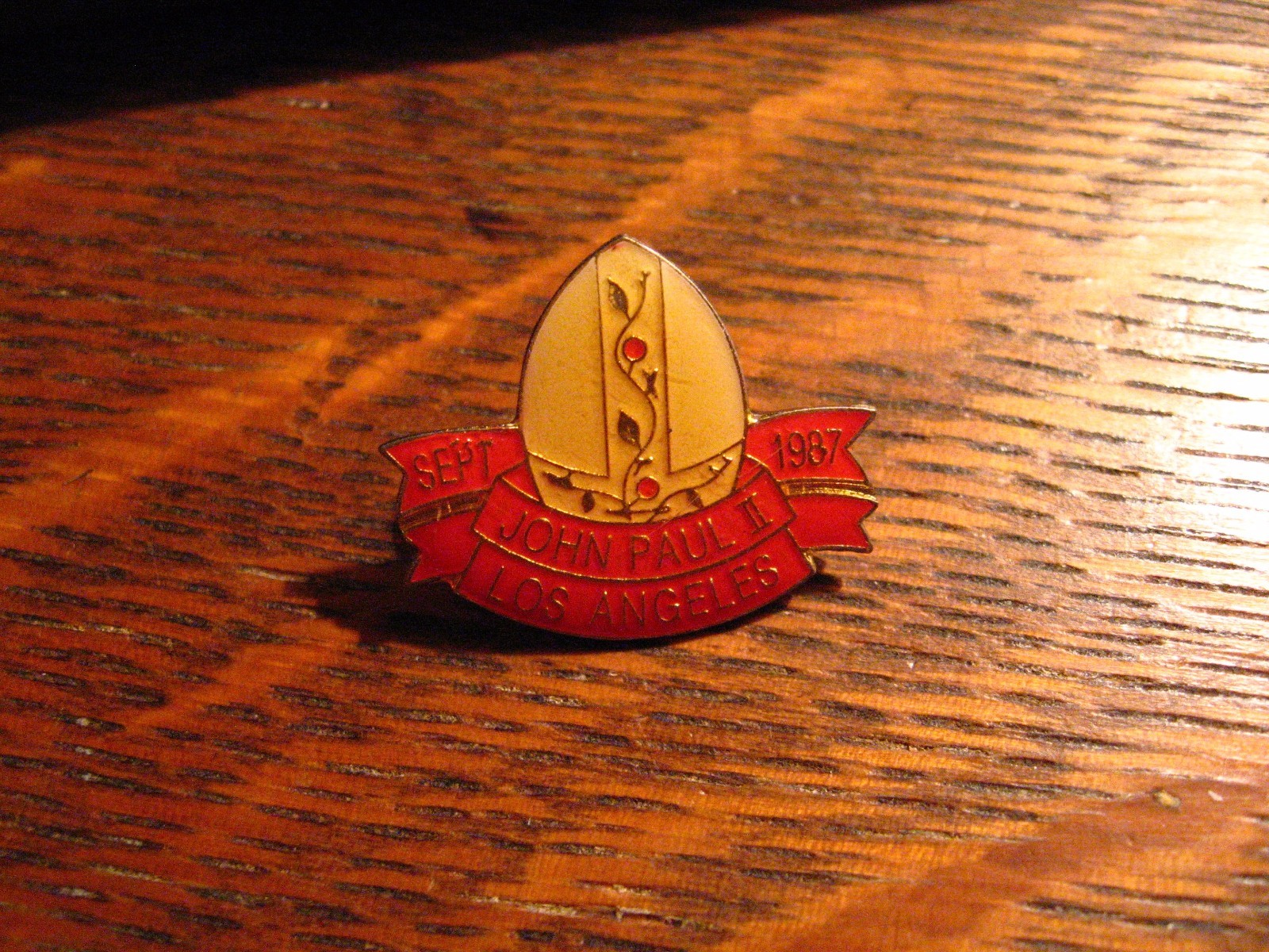 Pope John Paul Lapel Pin - Vintage 1987 Los Angeles California USA ...