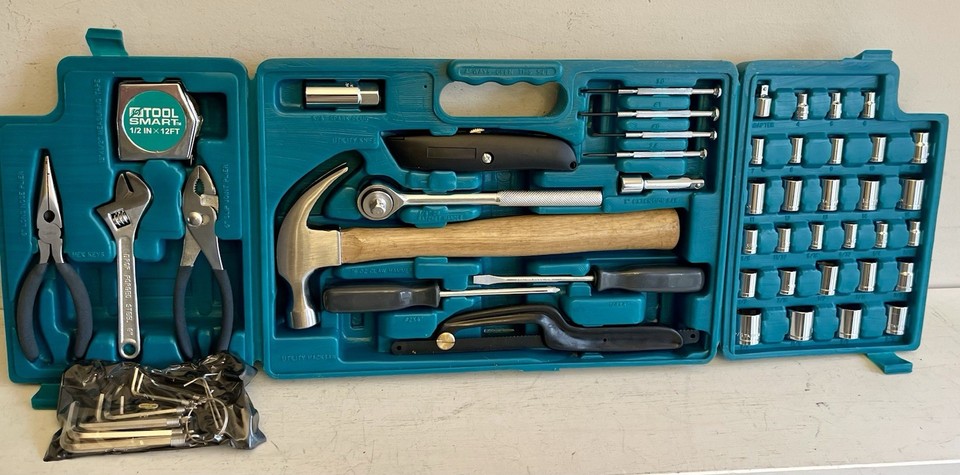 57 Piece Tool Set-General Household Hand Tool Kit,Auto Repair Tool Set ...