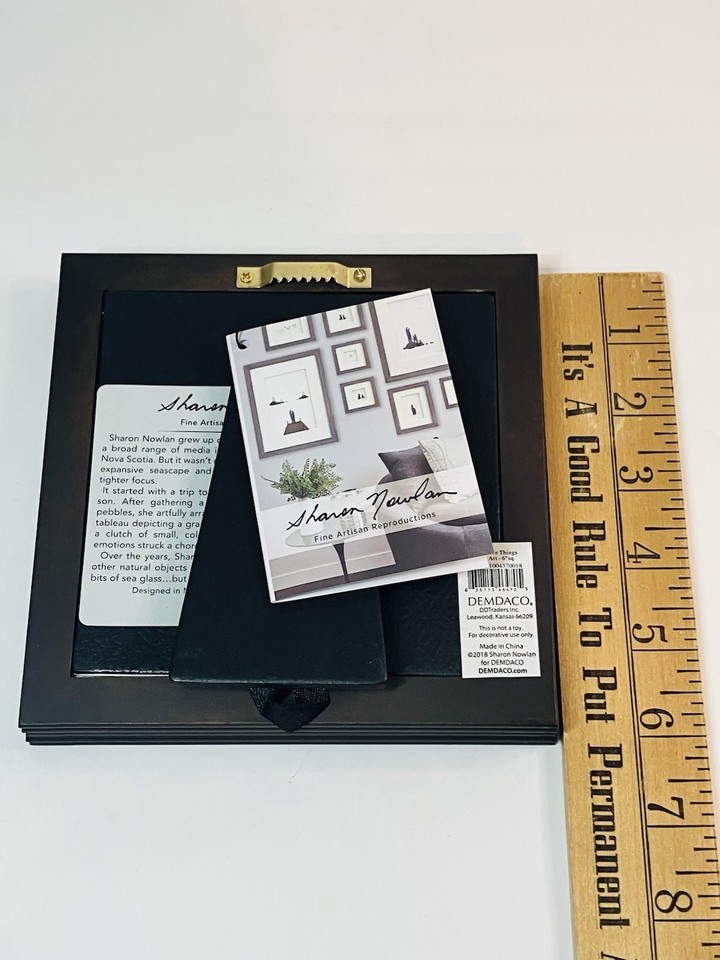 Sharon Nowlan "The Little Things" Pebble Art Framed Art Picture NWT | eBay
