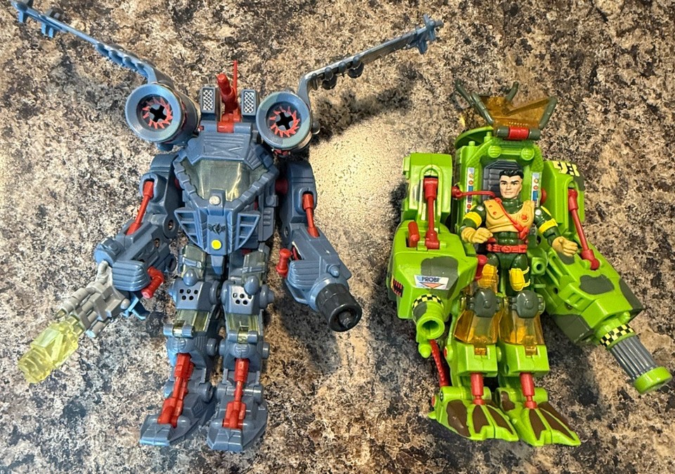 1993 Exo Squad Alec Deleon, JT Marsh & Rita Torres E-Frame Suits With 2 ...