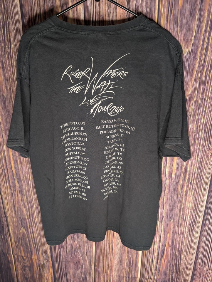 Roger Waters The Wall Live 2010 Tour T-Shirt XL Pink Floyd Rock Band ...
