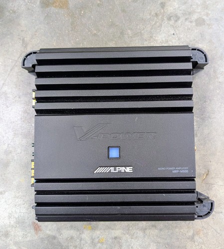 Alpine MRP-M500 500 Watt RMS Monoblock Amplifier Class D Car Amp Single ...