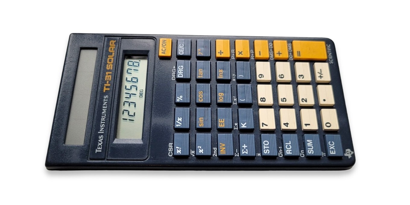 TI 31 Solar | Texas Instruments | Taschenrechner | Rarität| 1991 | eBay.de