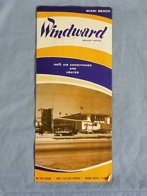 1950s Vintage Windward Resort Miami Beach Florida Motel Brochure | eBay