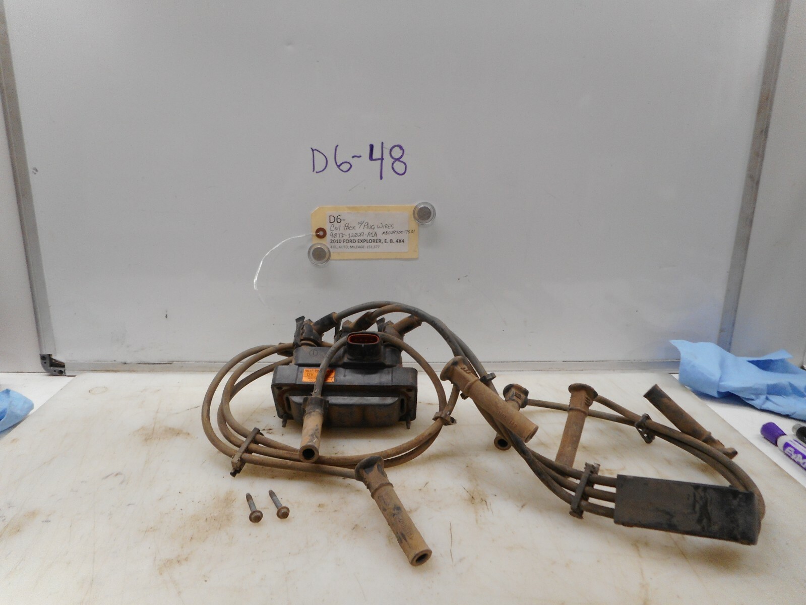 2010 FORD EXPLORER COIL PACK W/ PLUG WIRES 90TF-12029-A1A | eBay