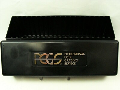 One (1) PCGS Black Box Holds 20 Graded Slab Coins Plastic Storage - NO ...