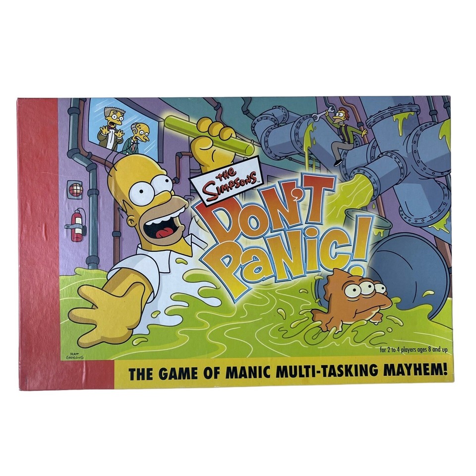 The Simpsons Don't Panic Board Game Complete 20th Century Fox 2005 | eBay