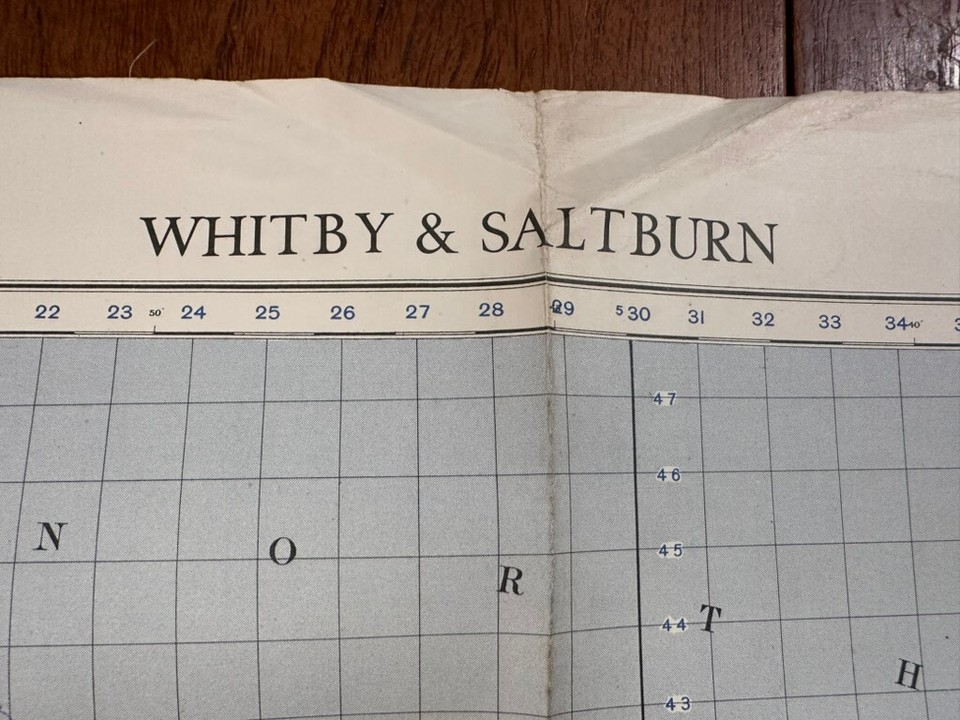 Original WW2 British Army GSGS OS Map of Great Britain - Whitby ...