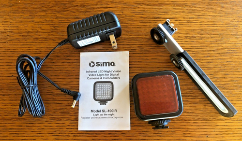 Sima Rechargable Night Vision LED light for digital cameras & camcorder ...