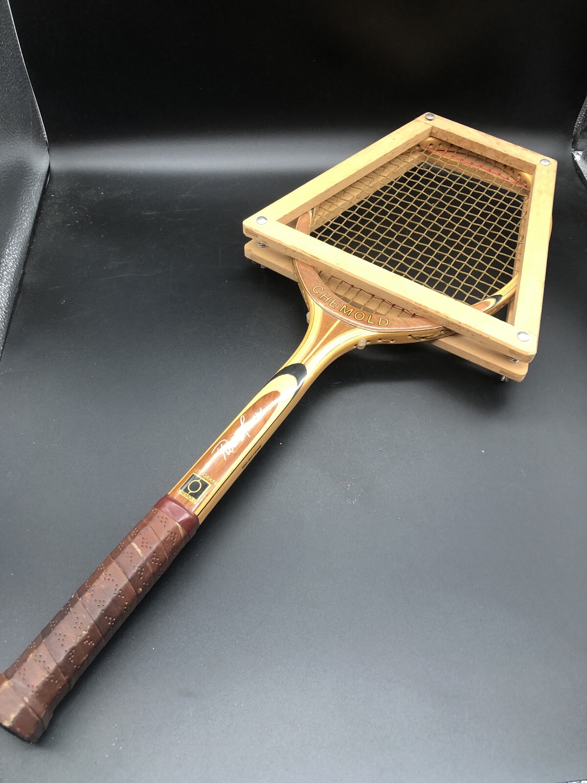 Vintage Chemold Tennis Racquet Rod Laver Tournament Classic Wood - Rare ...