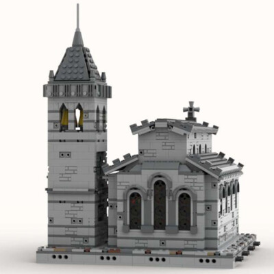Medieval Church Modular Model 2085 avec Interior pour les 14 ans et ...