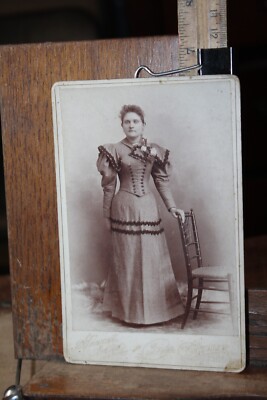 Antique Cabinet Card Photo Lady Mattie Saylor Knoxville Tennessee ...