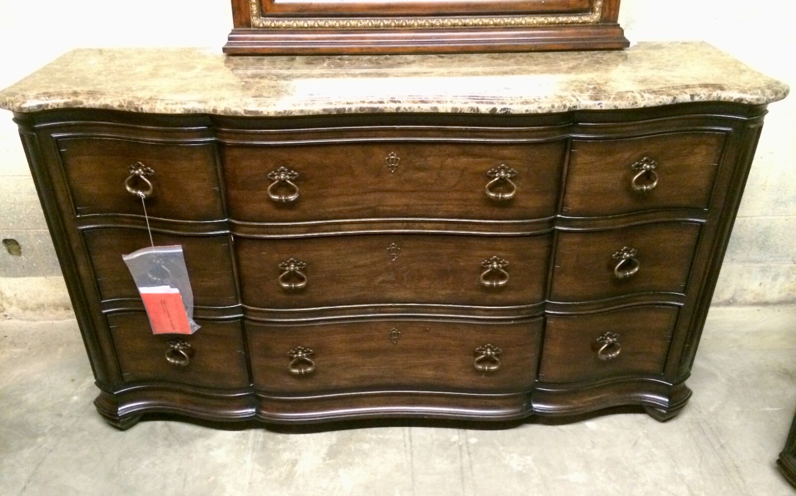Thomasville Furniture Hills of Tuscany Marble Top Dresser Bedroom | eBay