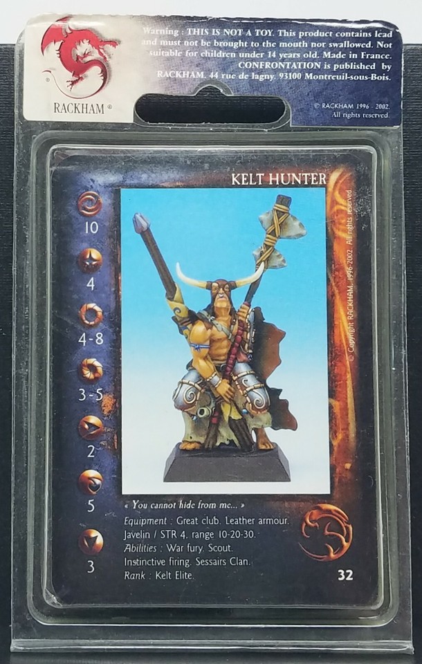 Confrontation: BAEL 01 - Kelt Hunter #1 (2 Metal Models, 1 Card) NIB ...