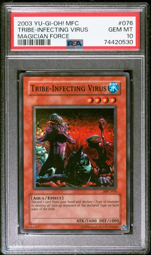 2003 Yugioh Tribe-Infecting Virus PSA 10 MFC-076 Unlimited Super Rare ...