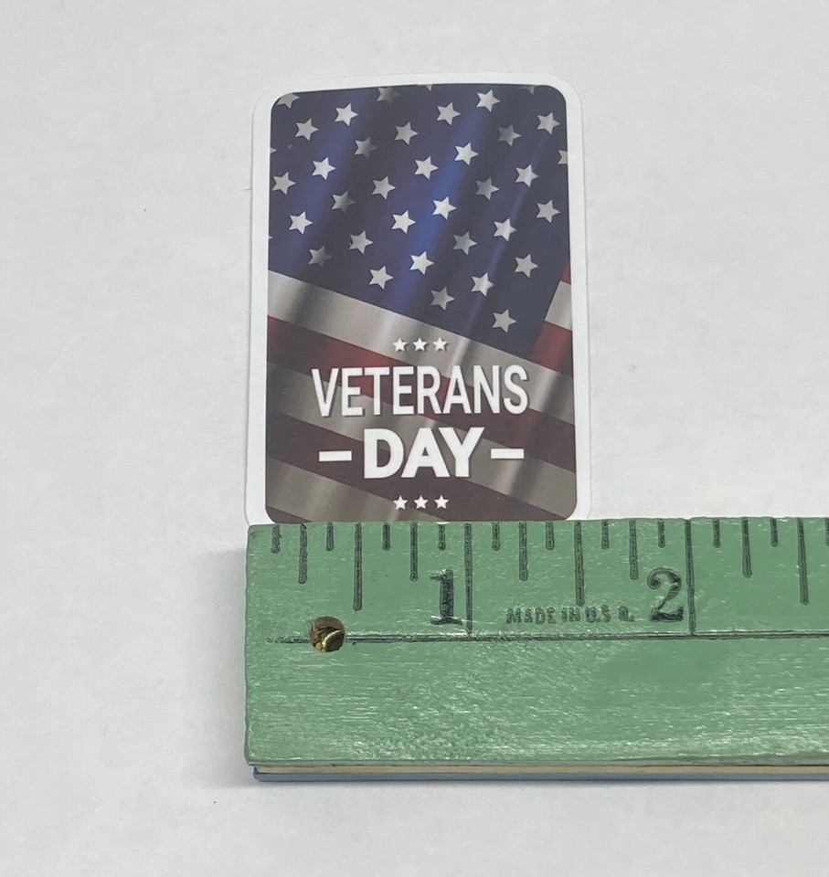 “veteran’s Day” Sticker Military Veteran USA Flag Patriot Souvenir Art ...