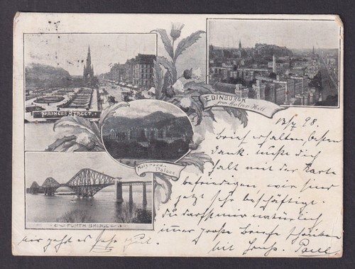 Vintage Postcard Scotland Edinburgh Views 1898 | eBay