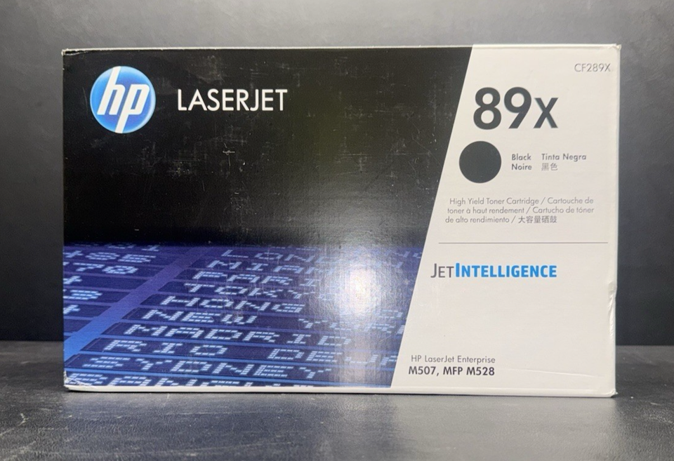 New Sealed, Genuine OEM, HP LaserJet 89X, CF289X, High-Yield, Black ...
