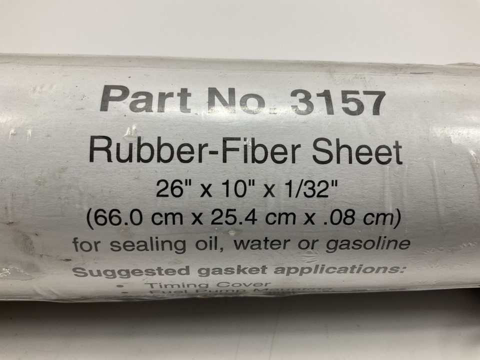 Fel-pro 3157 Rubber-Fiber Gasket Material Sheet 10"x26"x1/32" | eBay