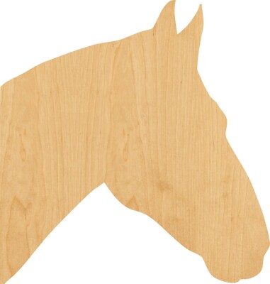 Horse Head 2 Laser Cut Out Wood Shape Craft Supply - Woodcraft Cutout ...