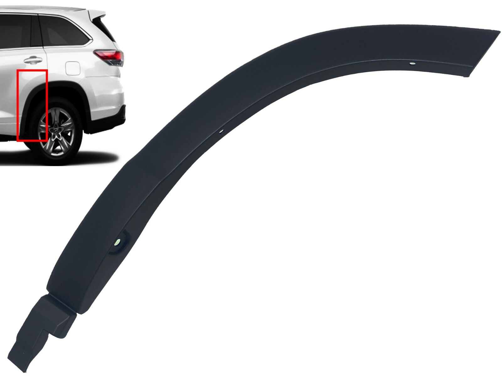 Fits 2014-2019 Toyota Highlander Rear Door Left Side Lower Molding Trim ...