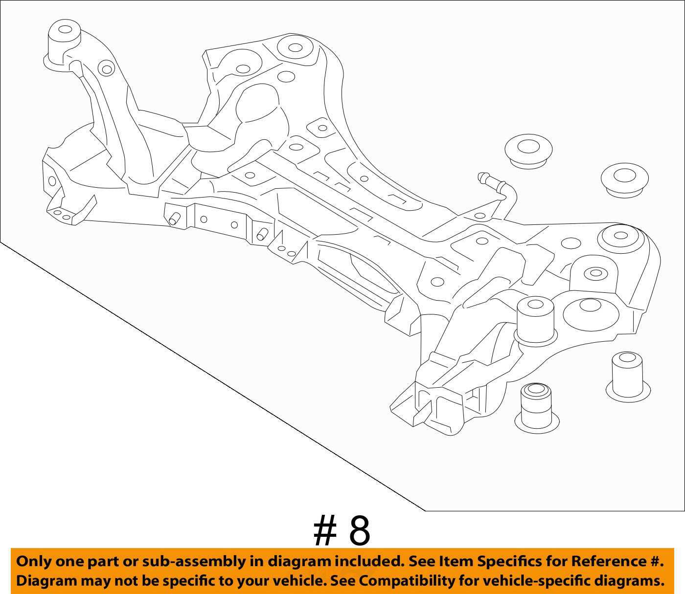 Crossmember/K-Frame Front Fits 14-16 CADENZA 27131497 | eBay