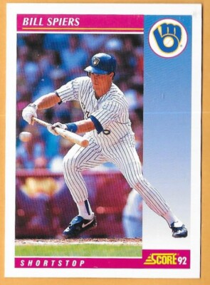 BILL SPIERS MILWAUKEE BREWERS #218 - SCORE NM-MT 1992 | eBay