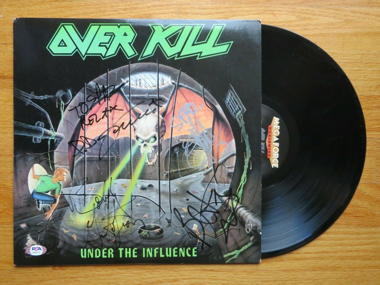 D.D. VERNI BOBBY GUSTAFSON SID FALCK BLITZ ELLSWORTH signed OVERKILL ...