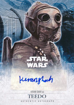 Topps Star Wars The Force Awakens Series 2 Kiran Shah Autograph Auto | eBay