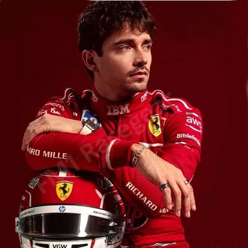 2025 New Model Charles Leclrec Ferrari Race Suit F1 Go Kart Racing Suit ...