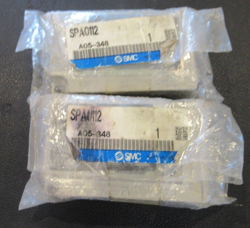 2 Pack SMC SPA0115 Sub-Plate 3/8in Exhaust Port Size, SPA Series *NEW ...