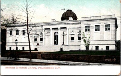 Postcard Adriance Memorial Library Poughkeepsie NY 1908 Undivided Back ...
