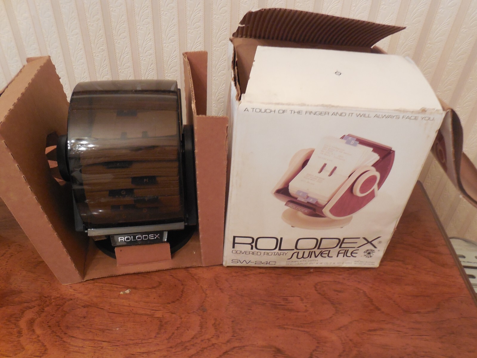 Vintage Rolodex Rotating Swivel 3 X 4 Index Card File Model Sw-24c for ...