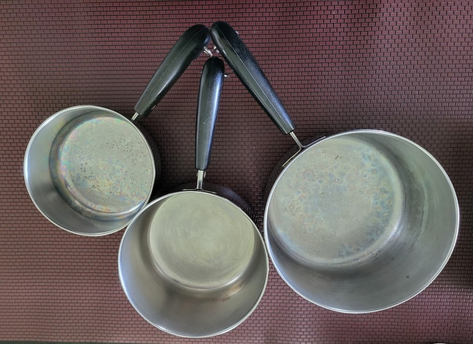 Set Of 3 Revere Ware Copper Bottom Pans | eBay