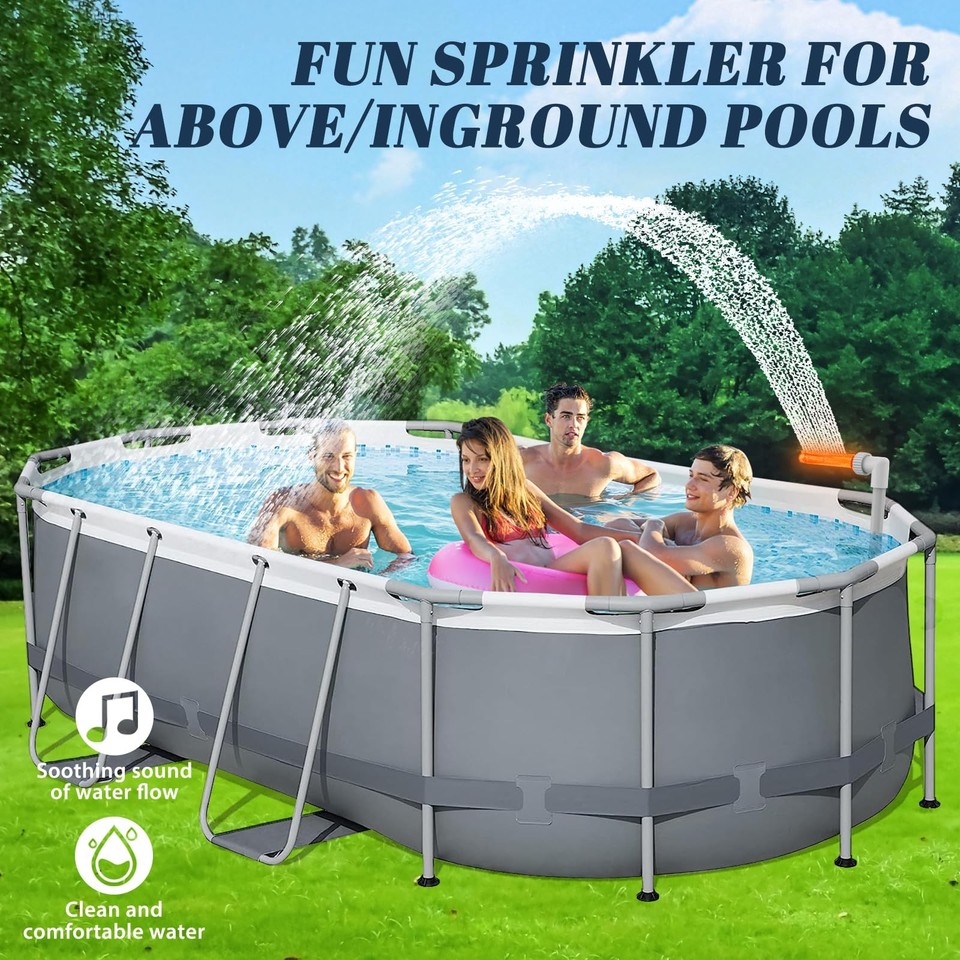 Swimming Pools Waterfall Fountain Above Ground Inground Pool Cooler ...
