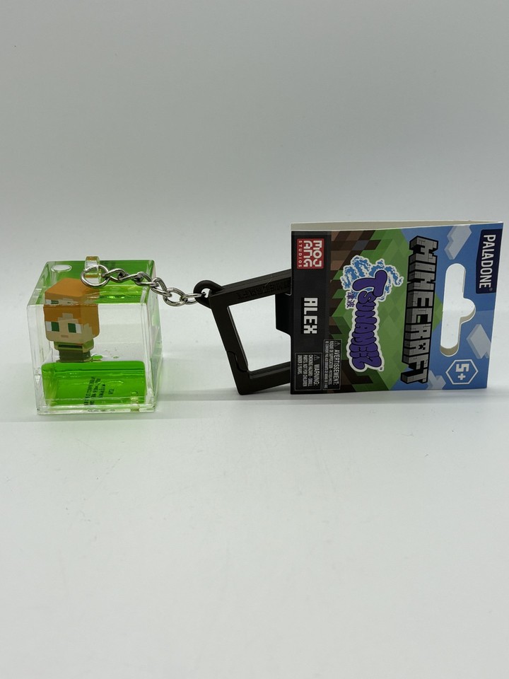 Tsunameez Minecraft Cube Alex Water Keychain Figure | eBay