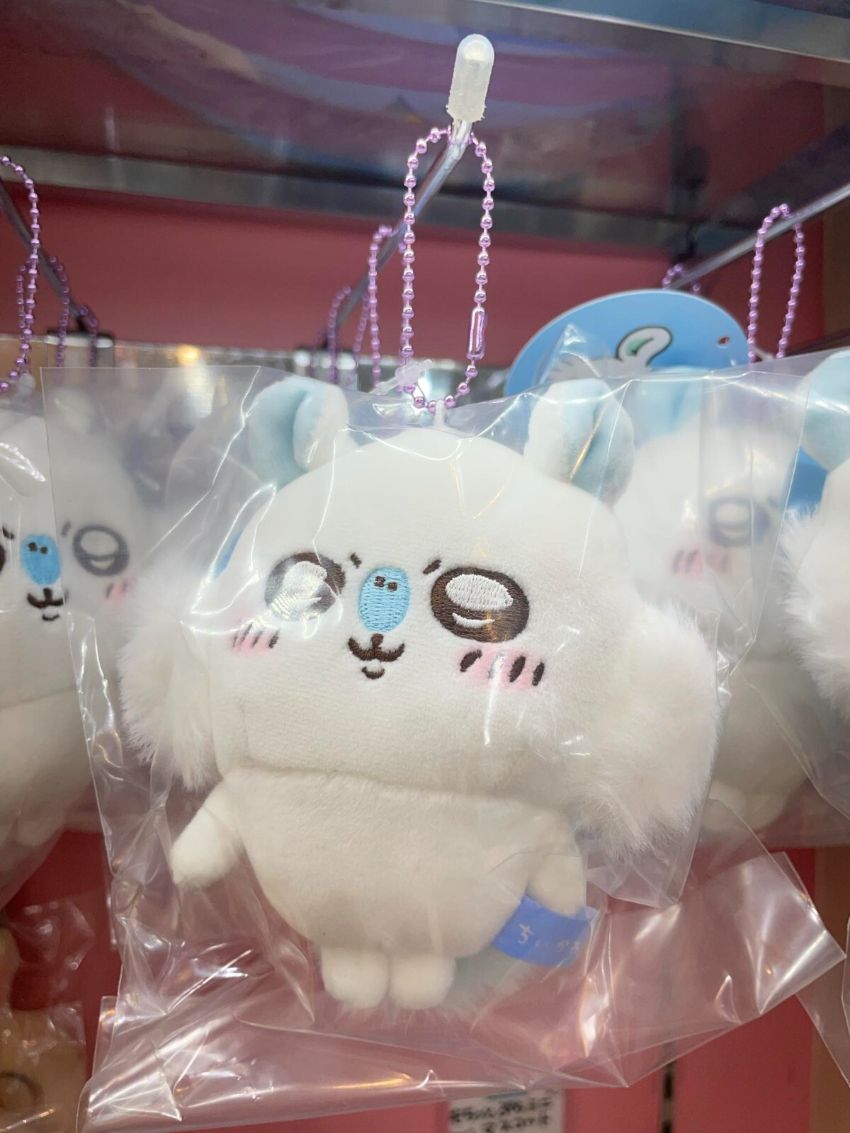 CHIIKAWA USAGI NAGANO plush doll chiikawa momonga - mini with keychain ...