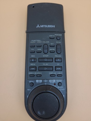 Vintage MITSUBISHI REMOTE CONTROL TV VCR Jog Wheel Dial Shuttle JAPAN ...