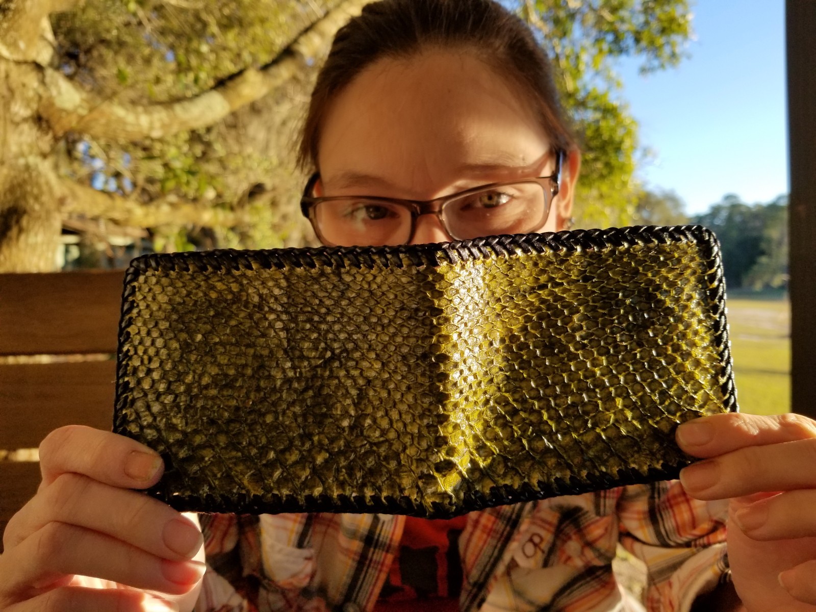 Python SNAKE skin Wallet bi-Fold Mens Billfold Original Slim Pocket NEW ...