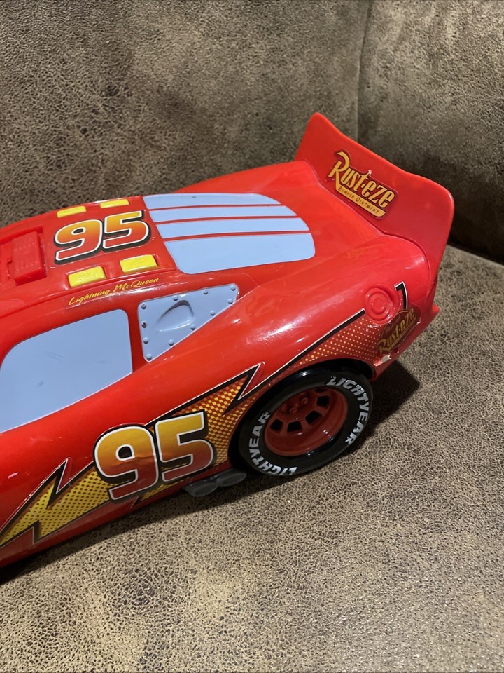 Rare! Disney CARS Rust-Eze Lightning McQueen 14" Moving Eyes Works ...