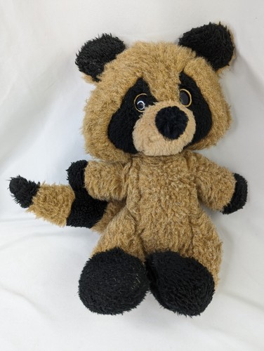 Brown Raccoon Plush 15 Inch Black Stuffed Animal Toy | eBay