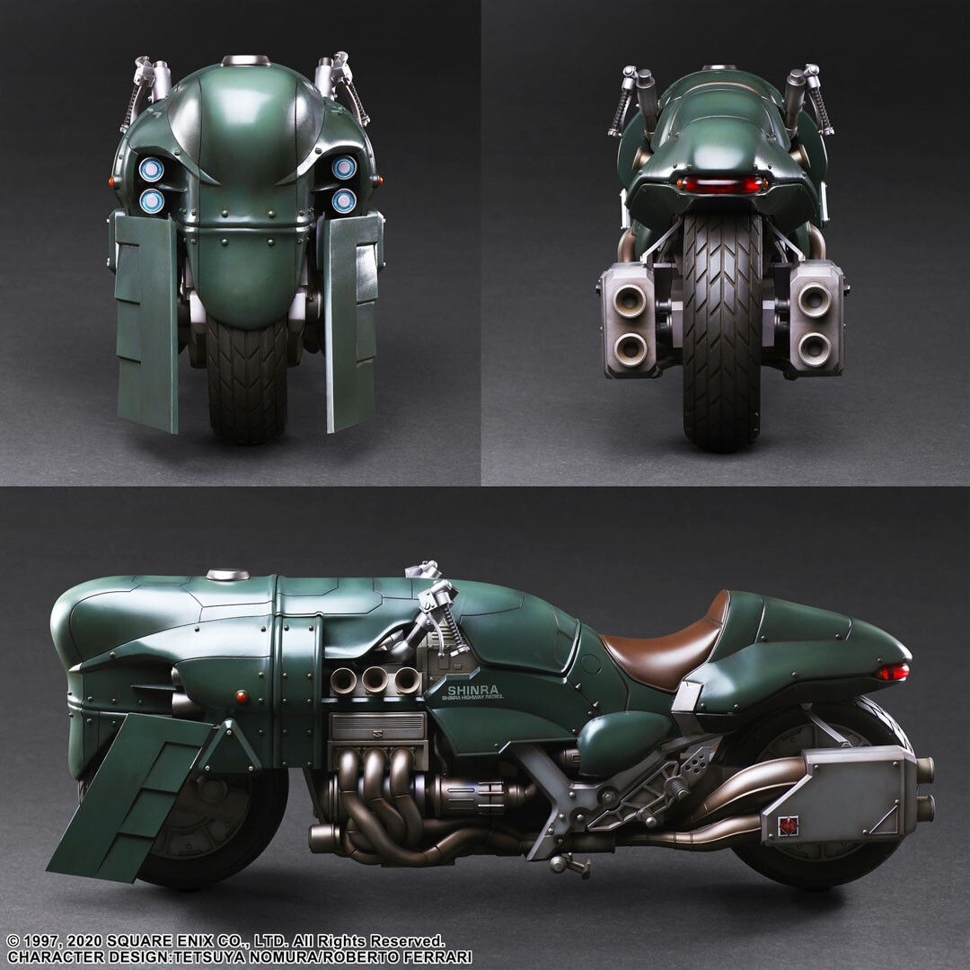 FF7R Shinra Elite Security Officer Motorcycle 10.5in Action Figure PLAY ...