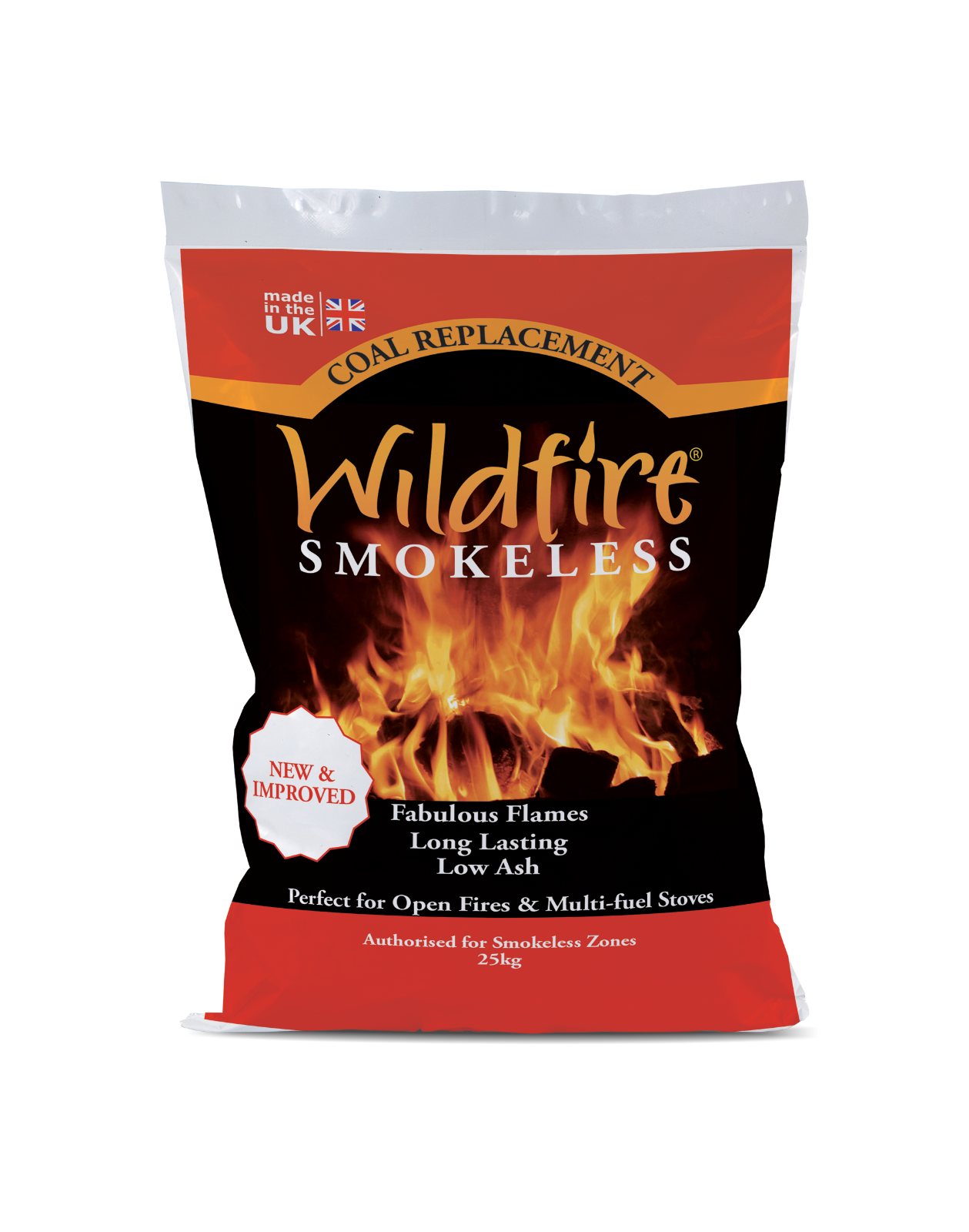 Wildfire Smokeless fuel coal Premium half tonne pre packed 25x20kg bags ...
