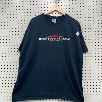 Miller Lite Motorcycle Shirt Blue Keep Your Balance Engine Graphic Men ...
