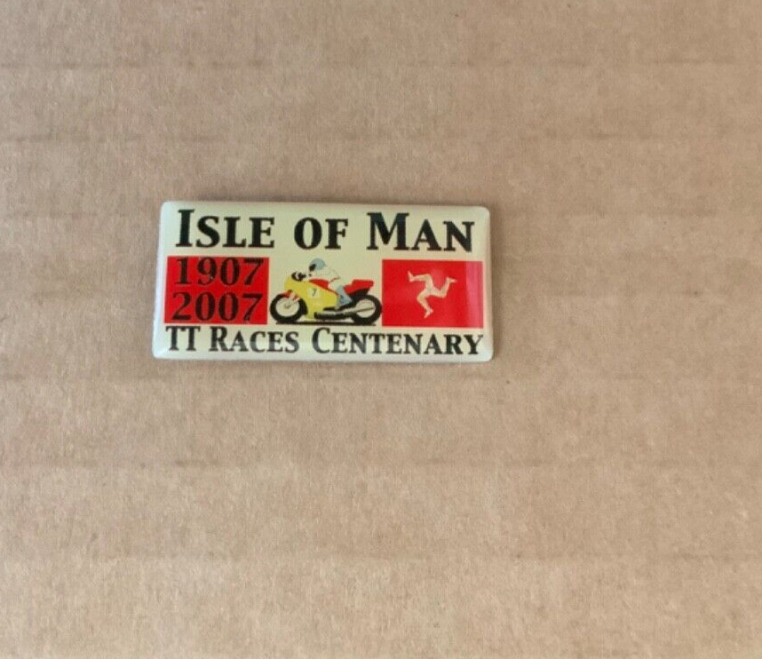 NEW IOM ISLE OF MAN MANX GP TT RACES CENTENARY 100 YEARS 1907-2007 PIN ...