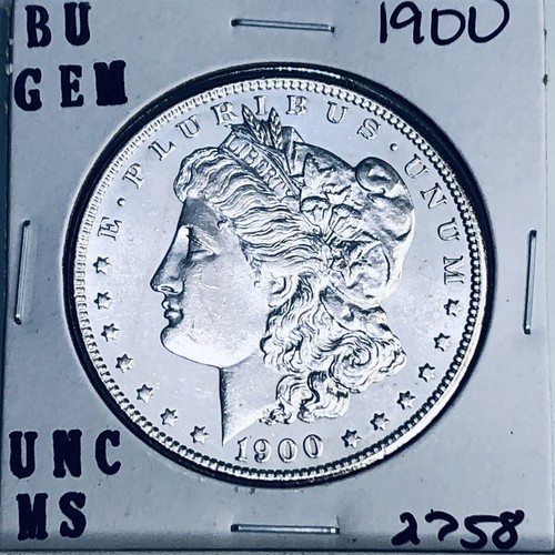 1900 BU GEM MORGAN SILVER DOLLAR UNC MS+++ U.S. MINT RARE COIN 2758 | eBay