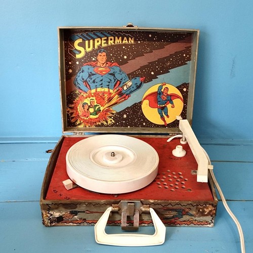 70s Superman Superman DC Comics Record Player Box Vintage | eBay