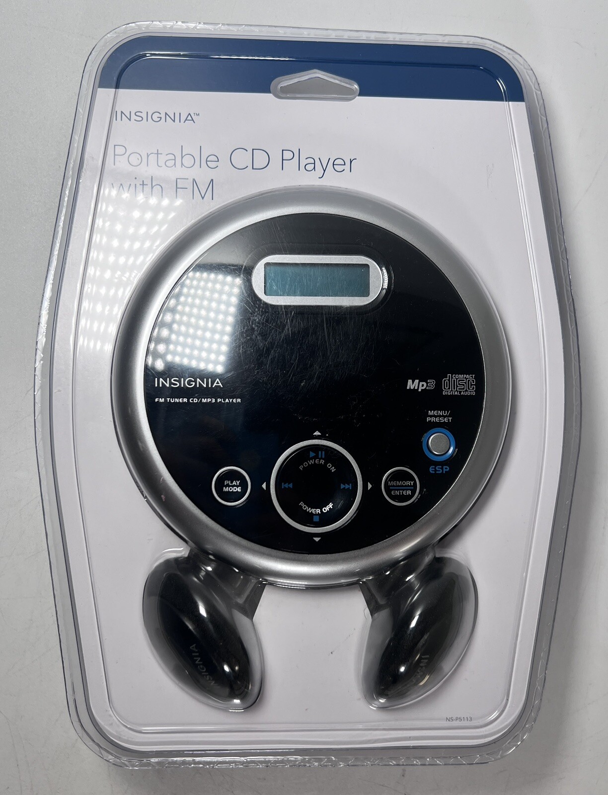 Insignia Portable CD Player With FM Radio CD-R/RW MP3 NS-P5113 2014 NEW ...