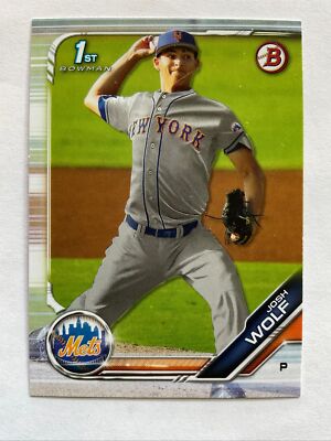 2019 Bowman Draft JOSH WOLF 1st Bowman Card RC San Francisco GIANTS #BD ...